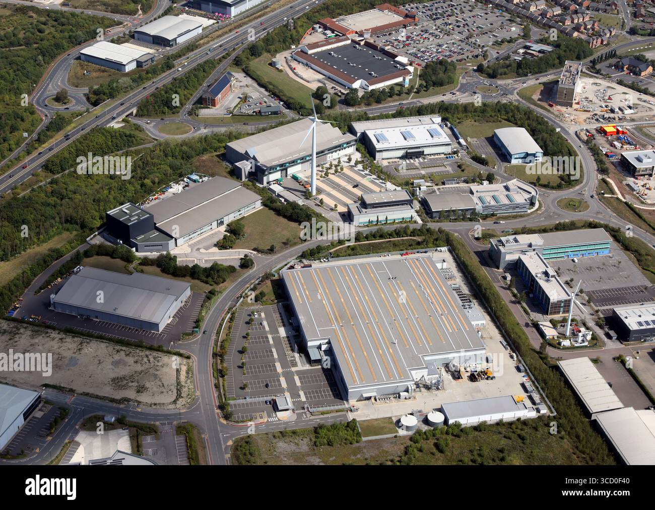aerial views of the Advanced Manufacturing Park, a technology park ...