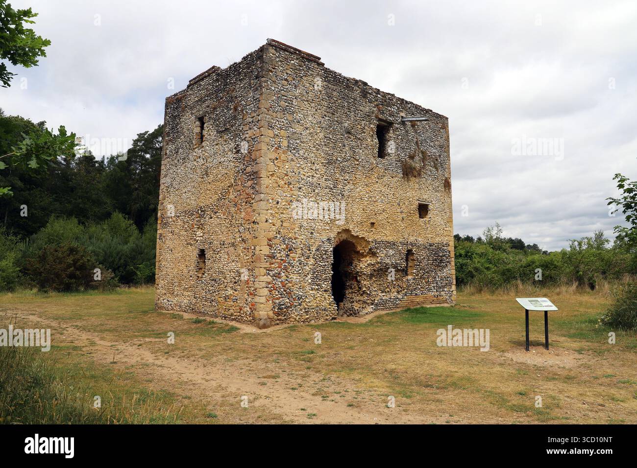 Thetford Warren Lodge, Thetford Forest, Norfolk; a fortified gamekeeper's house built about 1400 ...