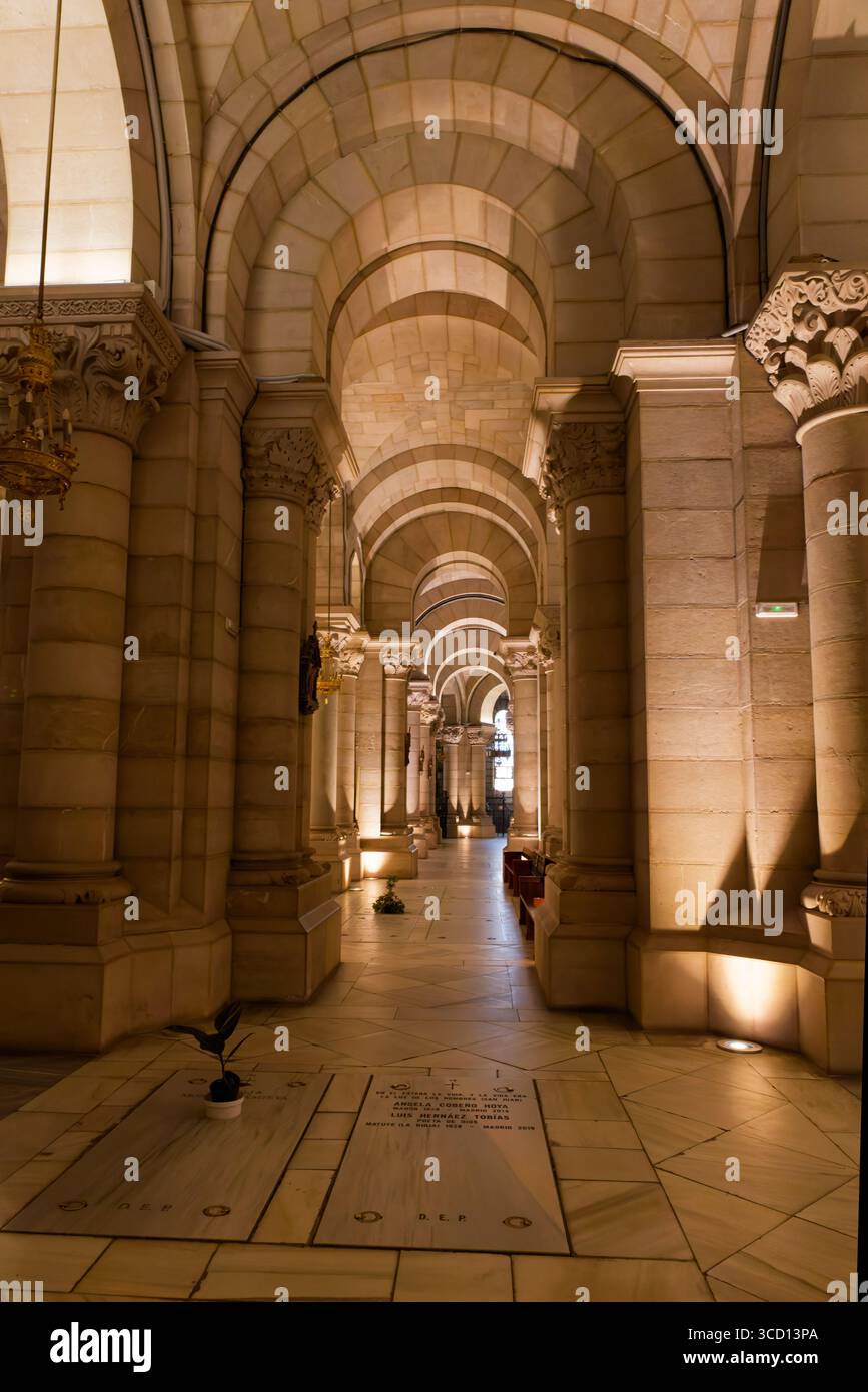 Crypt of the cathedral of our lady of la almudena hi-res stock ...