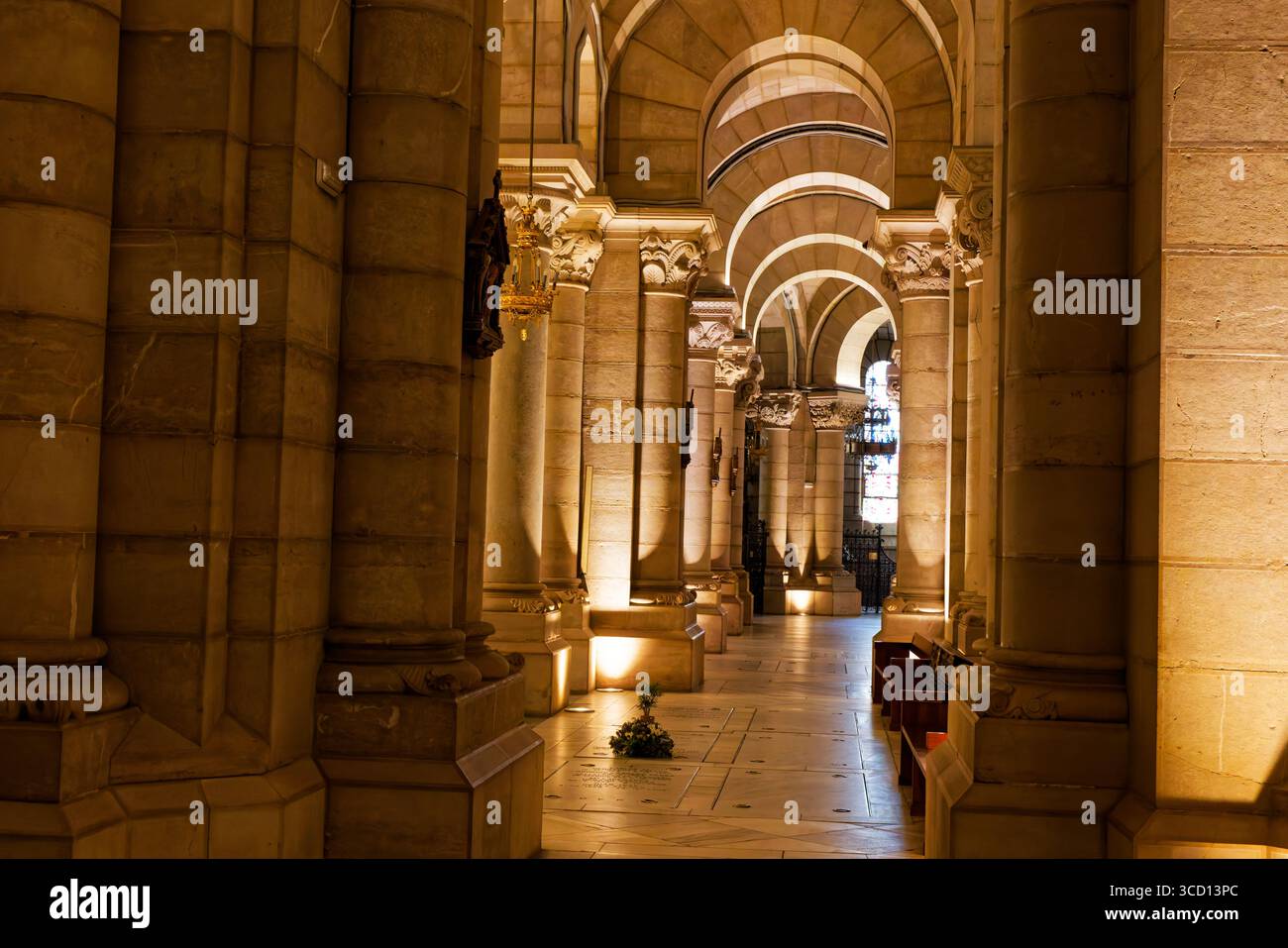 The Crypt of the Cathedral Royal of Almudena which is the resting place ...