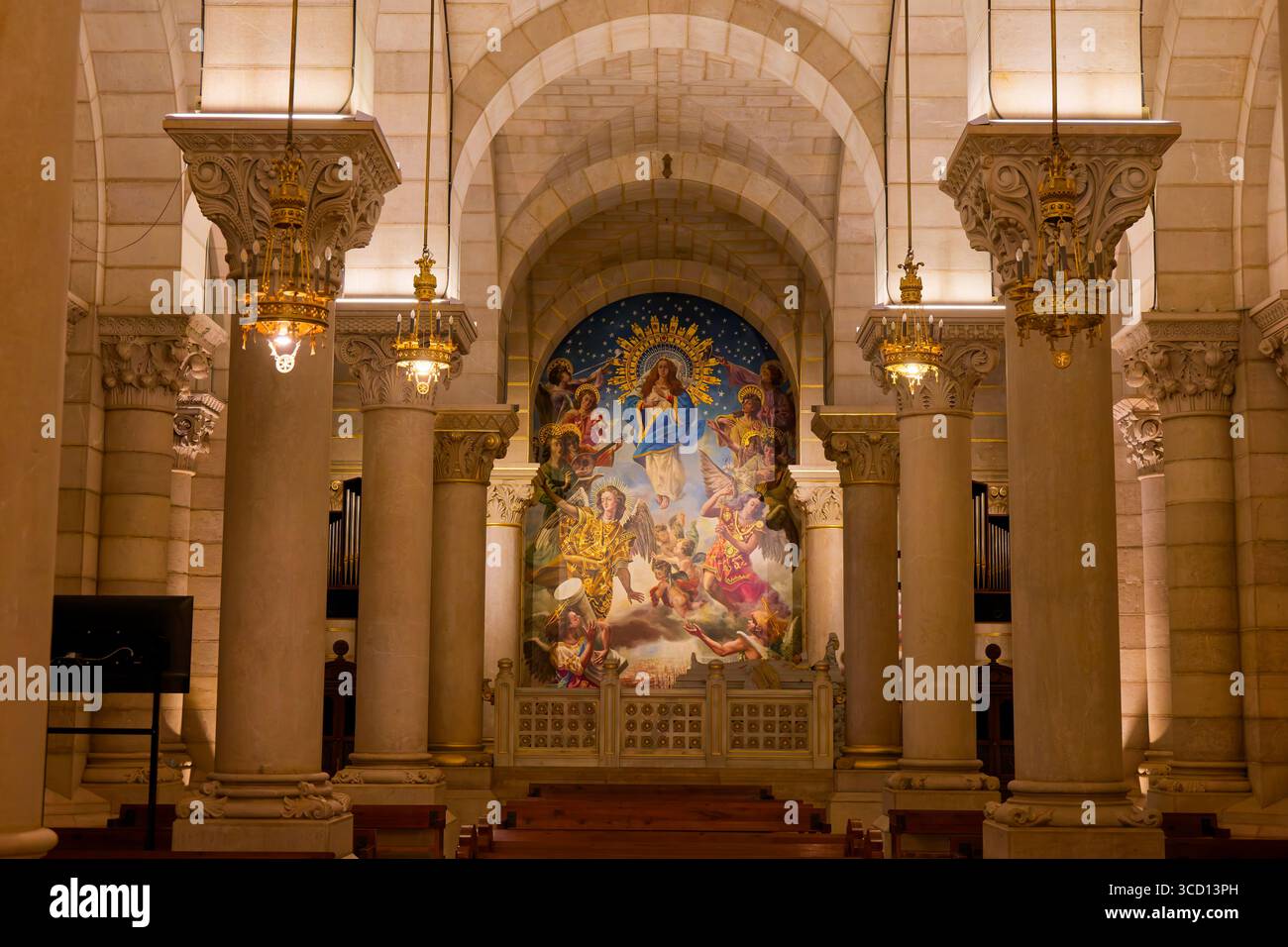 Crypt of the cathedral of our lady of la almudena hi-res stock ...