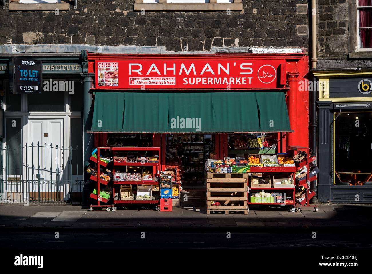 Rahman's Supermarket convenience store in Nicolson Street, Edinburgh ...