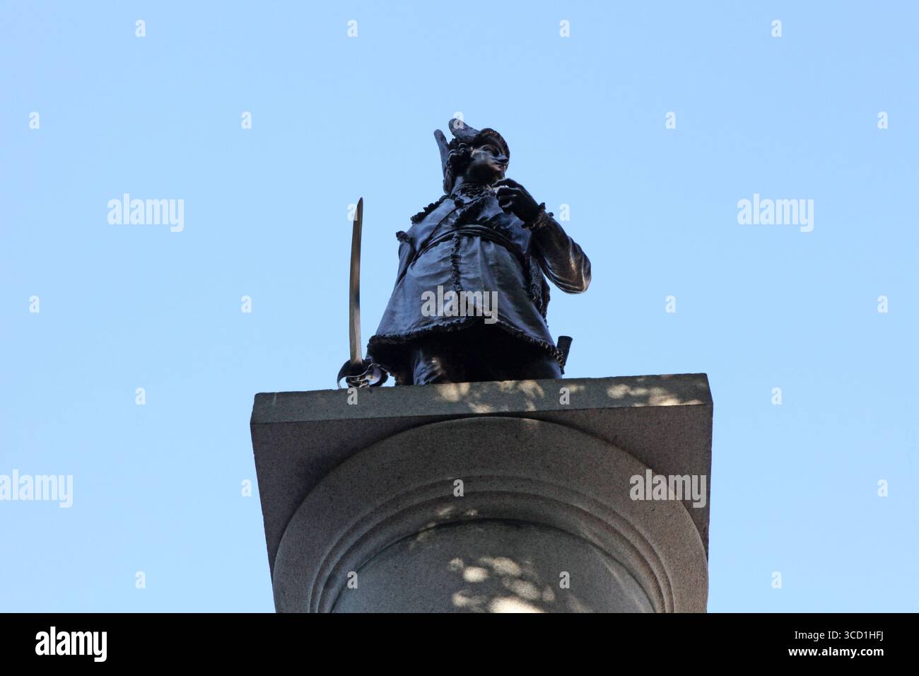 A view of the Daniel Morgan Monument in Spartanburg, South Carolina ...