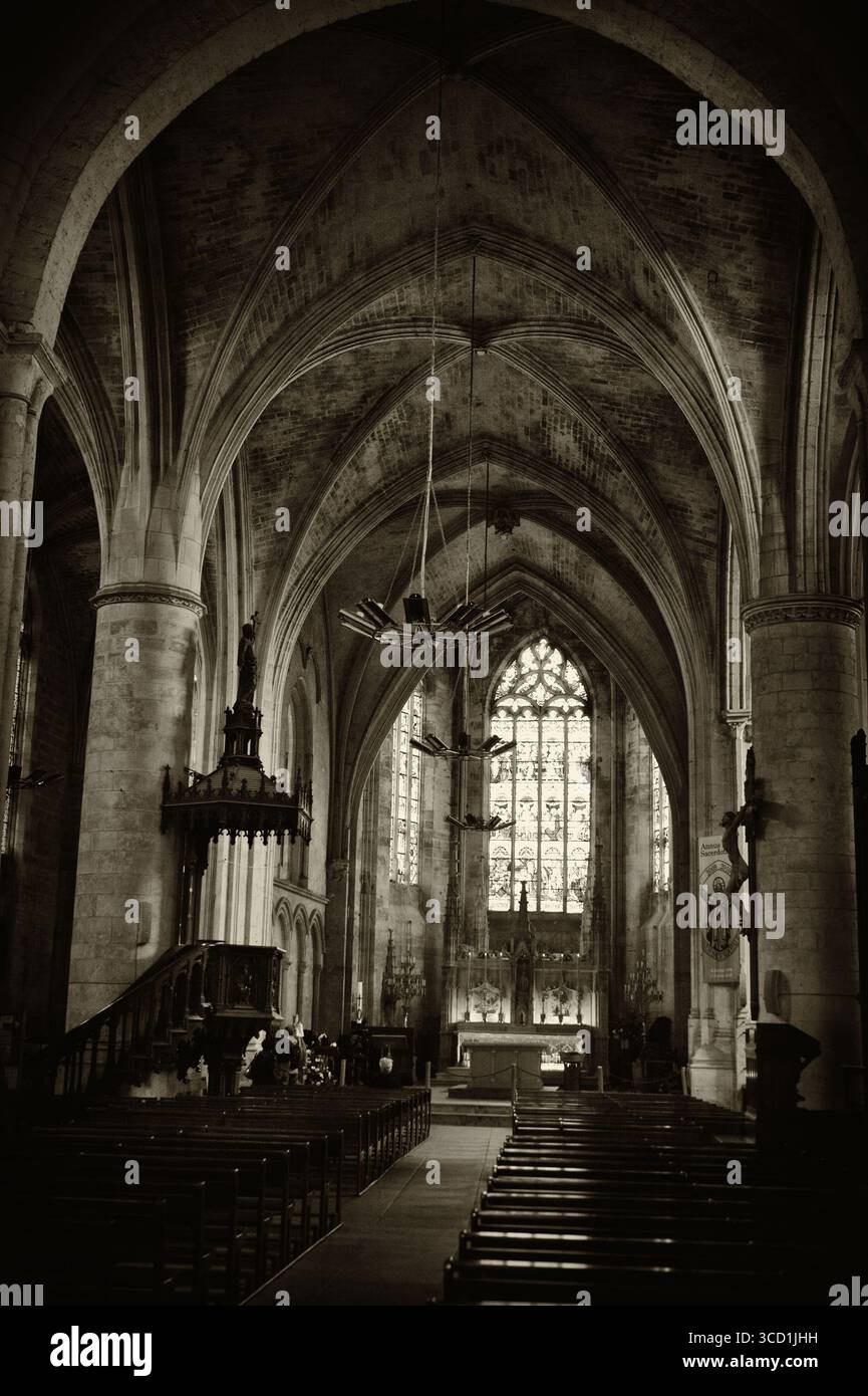 Interior of the most impressive church that stands out from the upper ...