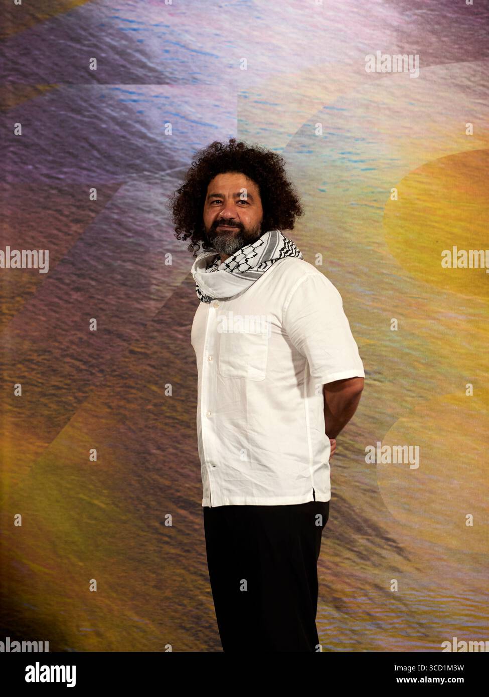 Locarno, Switzerland, 12th Aug, 2025. Ameer Jabarah attends a photocall ...