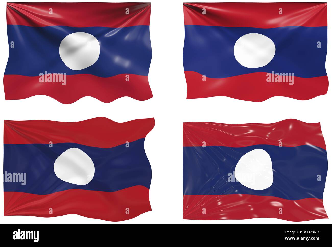 Lao peoples democratic republic flag Cut Out Stock Images & Pictures ...