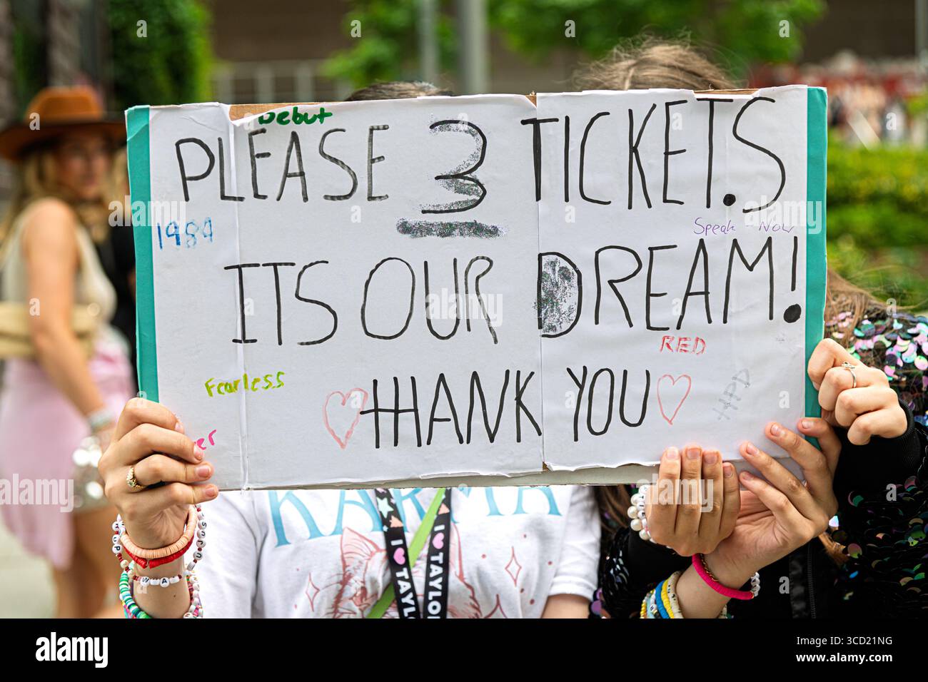 Taylor Swift fans outside Wembley Stadium Stock Photo - Alamy