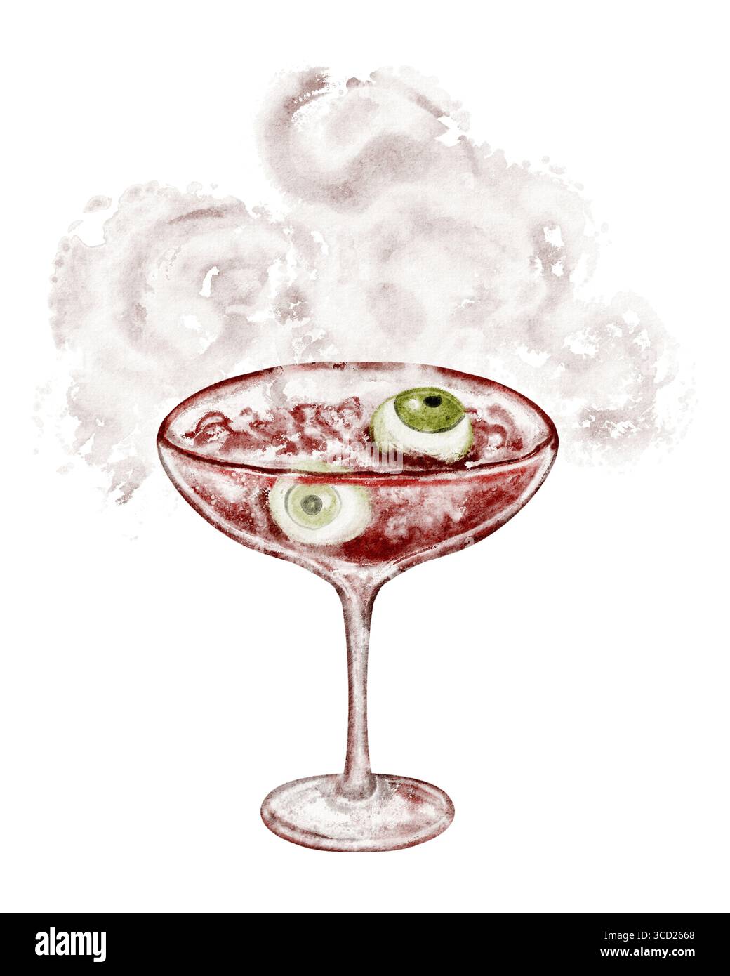 Cold drink watercolor Cut Out Stock Images & Pictures - Alamy