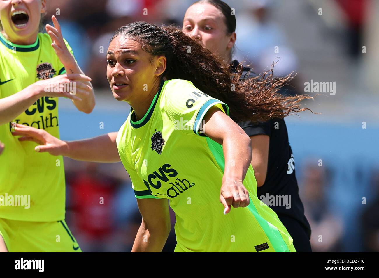 HARRISON, NJ - AUGUST 09: Trinity Rodman (2) of Washington Spirit ...