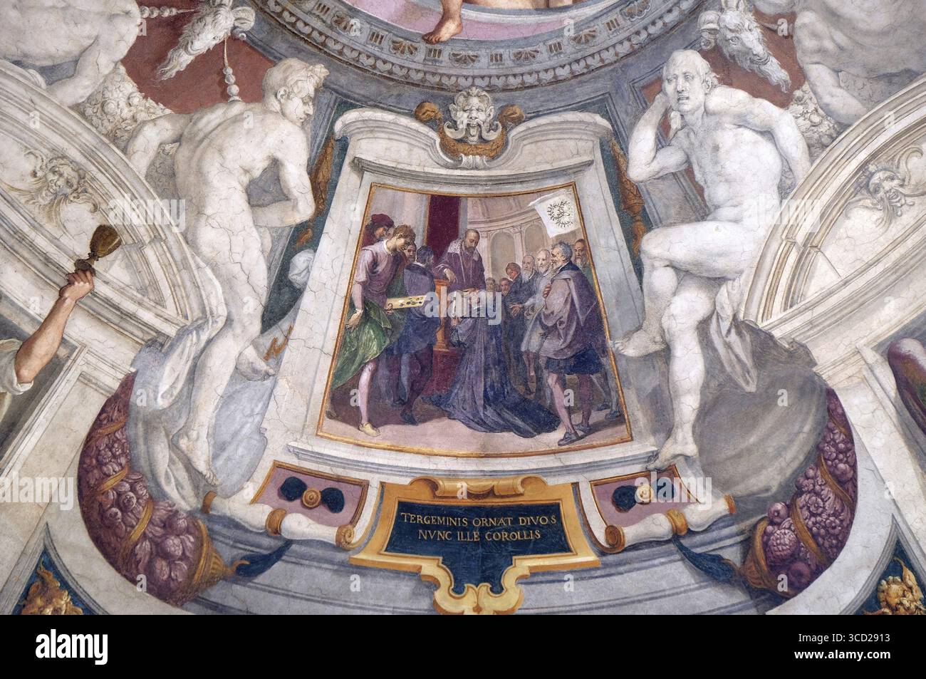 Episodes of the life of Cosimo I de 'Medici fresco by Bernardino ...