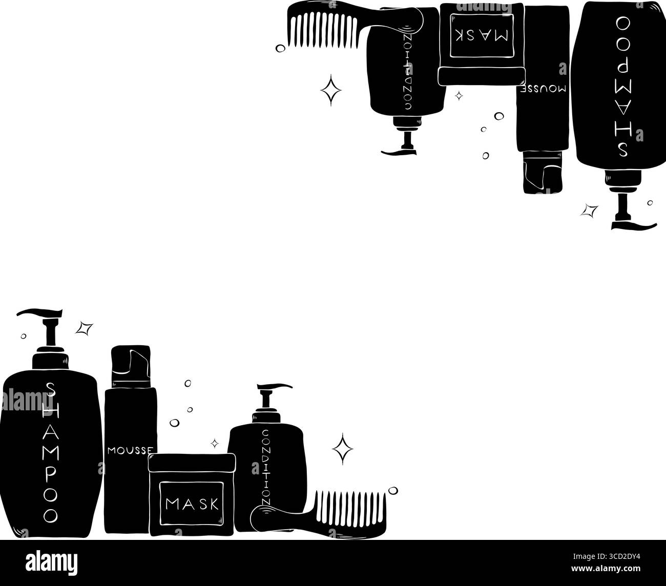 Hair shampoo vintage Stock Vector Images - Alamy