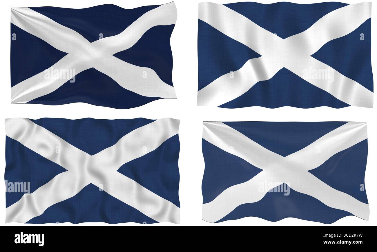 Scottish flag symbol Cut Out Stock Images & Pictures - Alamy