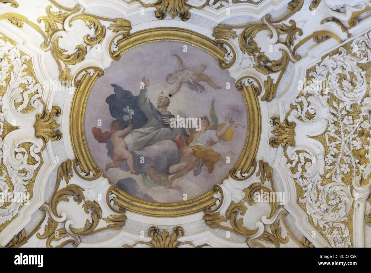 Saint Dominic in glory, fresco stucco by Pietro Dandini, Santa Maria ...
