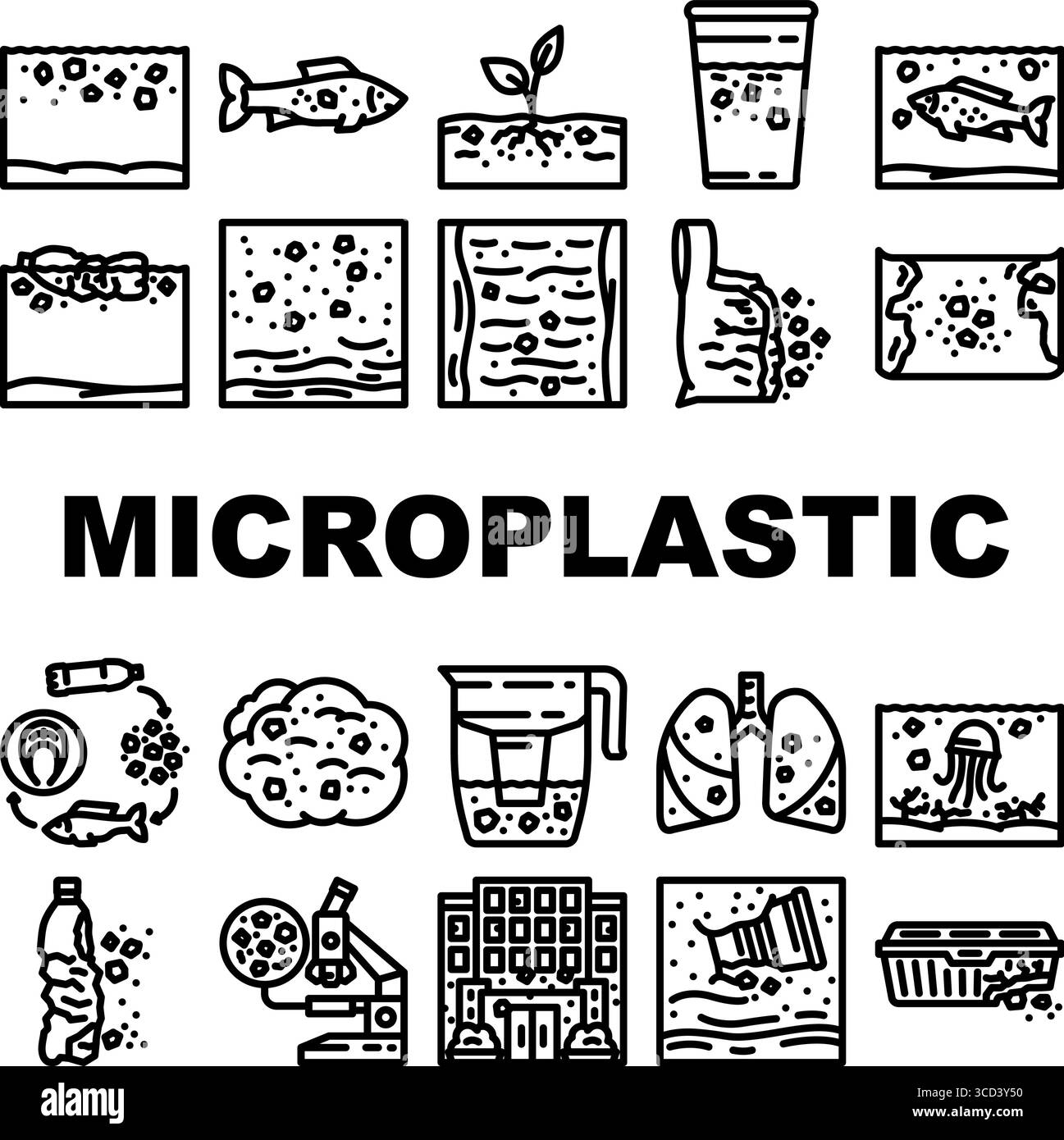 Microplastics ocean Black and White Stock Photos & Images - Alamy