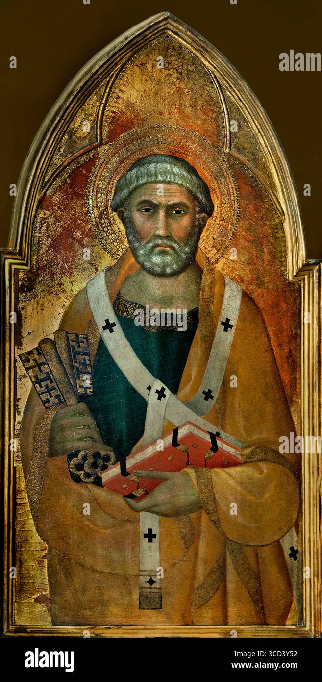 St. Peter First pope 14th Century by Lippo Memmi (c. 1291 – 1356) was ...