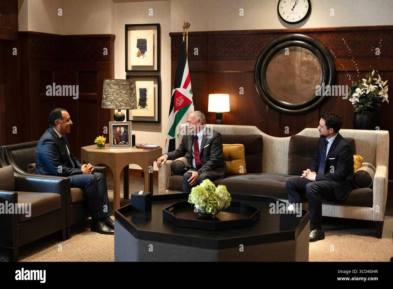 King Abdullah II of Jordan receives Egyptian Prime Minister Mostafa ...