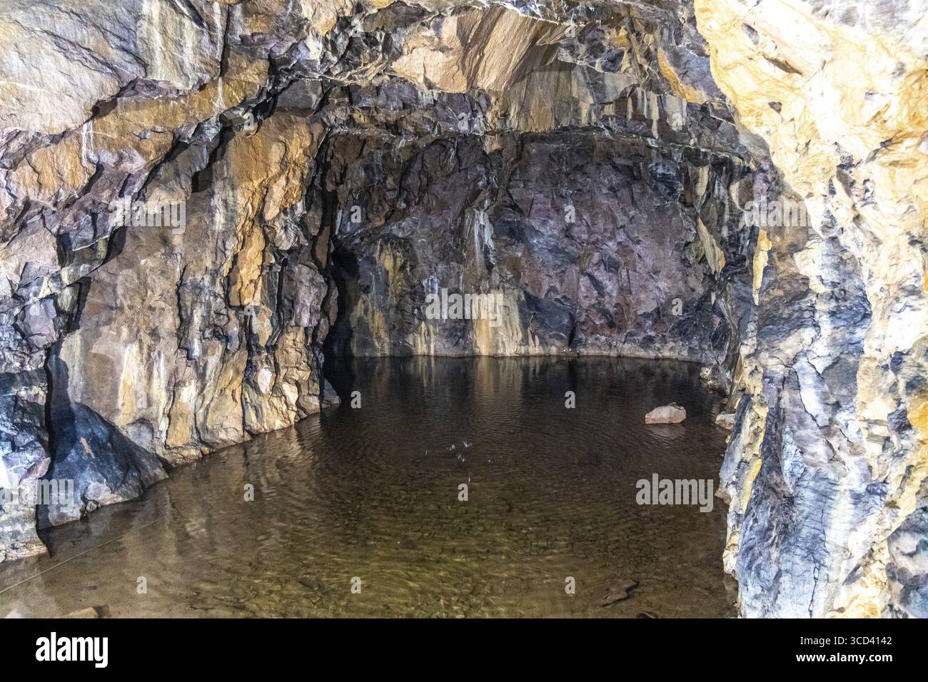 Underground landscape reflection rocks in hi-res stock photography and ...