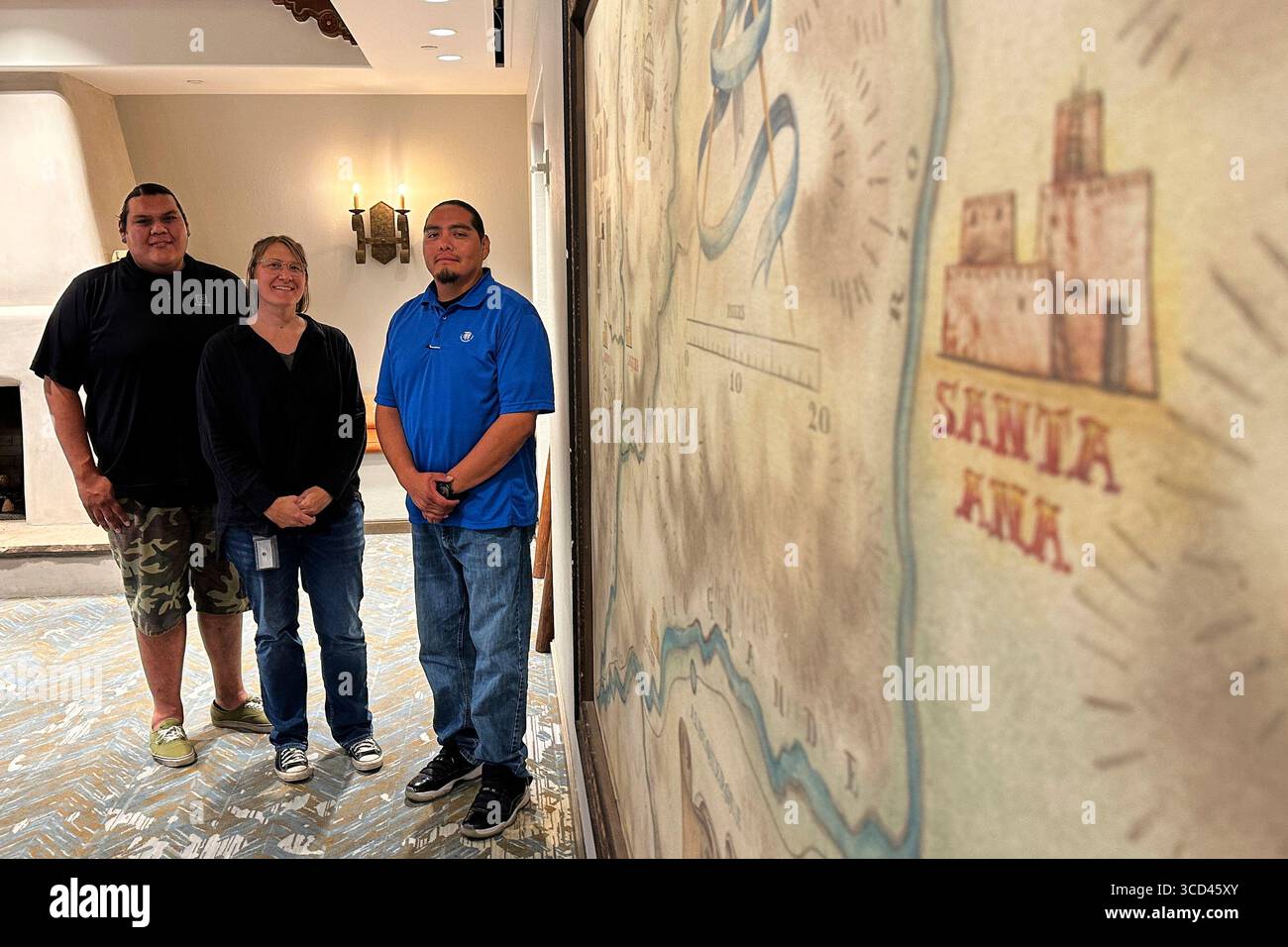 Santa Ana Pueblo Tribal Historic Preservation Department staff members ...