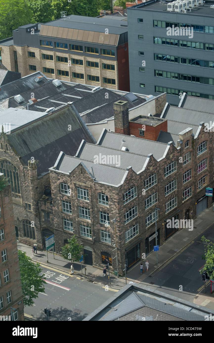 Aerial view of building, Belfast, Antrim, Northern Ireland, United ...