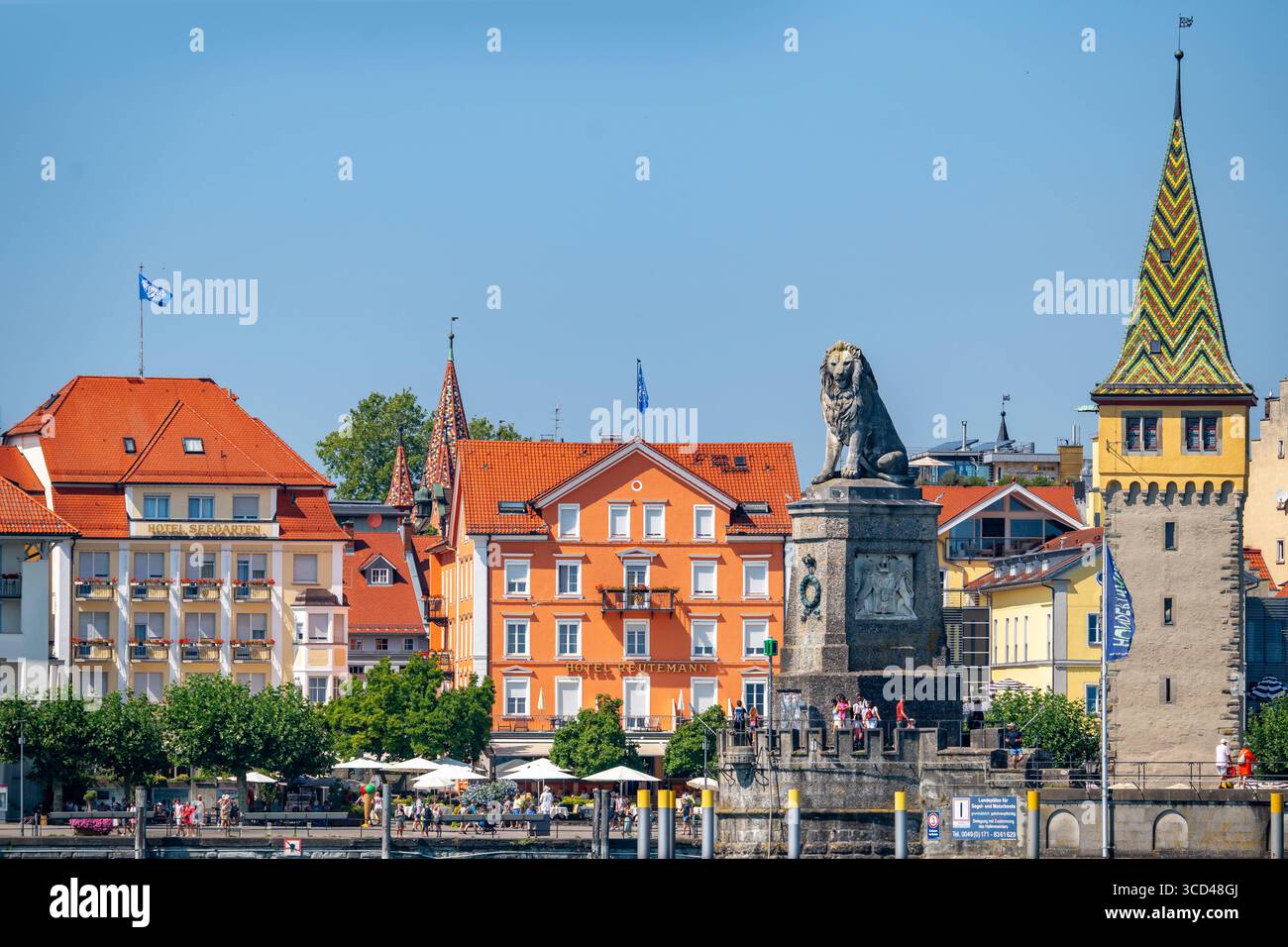 Lindau Island, Lake Constance, Bavaria, Germany - August 11, 2025 ...