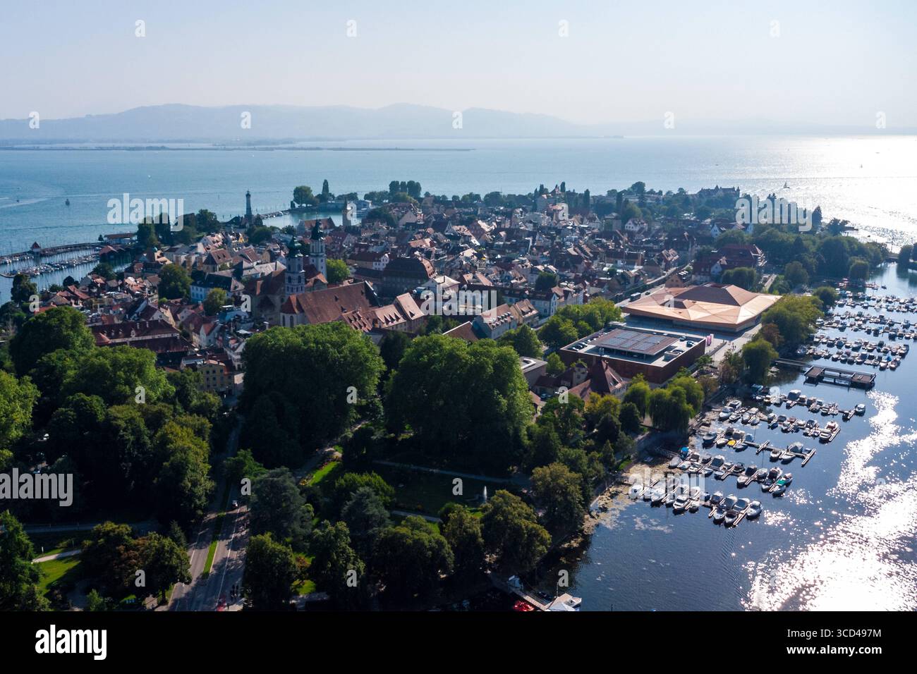 Lindau, Lake Constance, Bavaria, Germany - August 11, 2025: Old town of ...