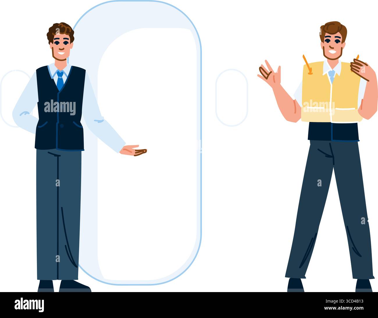 hospitality steward man vector Stock Vector Image & Art - Alamy