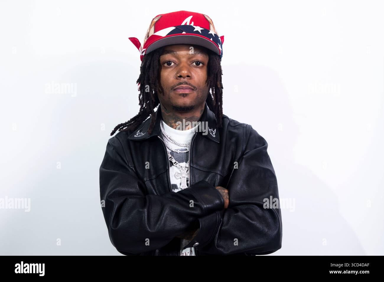 JID poses for a portrait on Tuesday, Aug. 5, 2025, in New York. (Photo ...