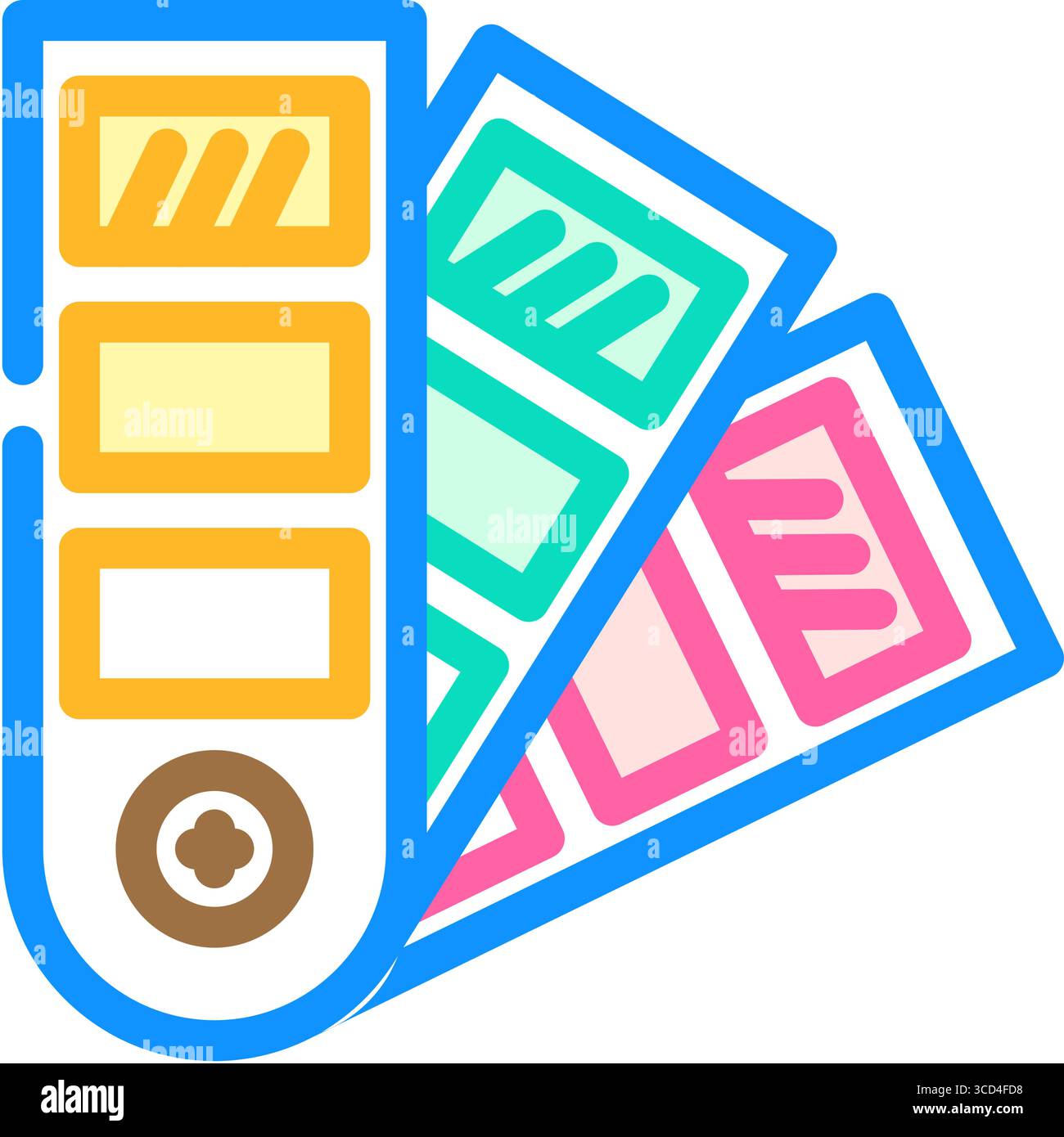 Color and form interaction Cut Out Stock Images & Pictures - Alamy