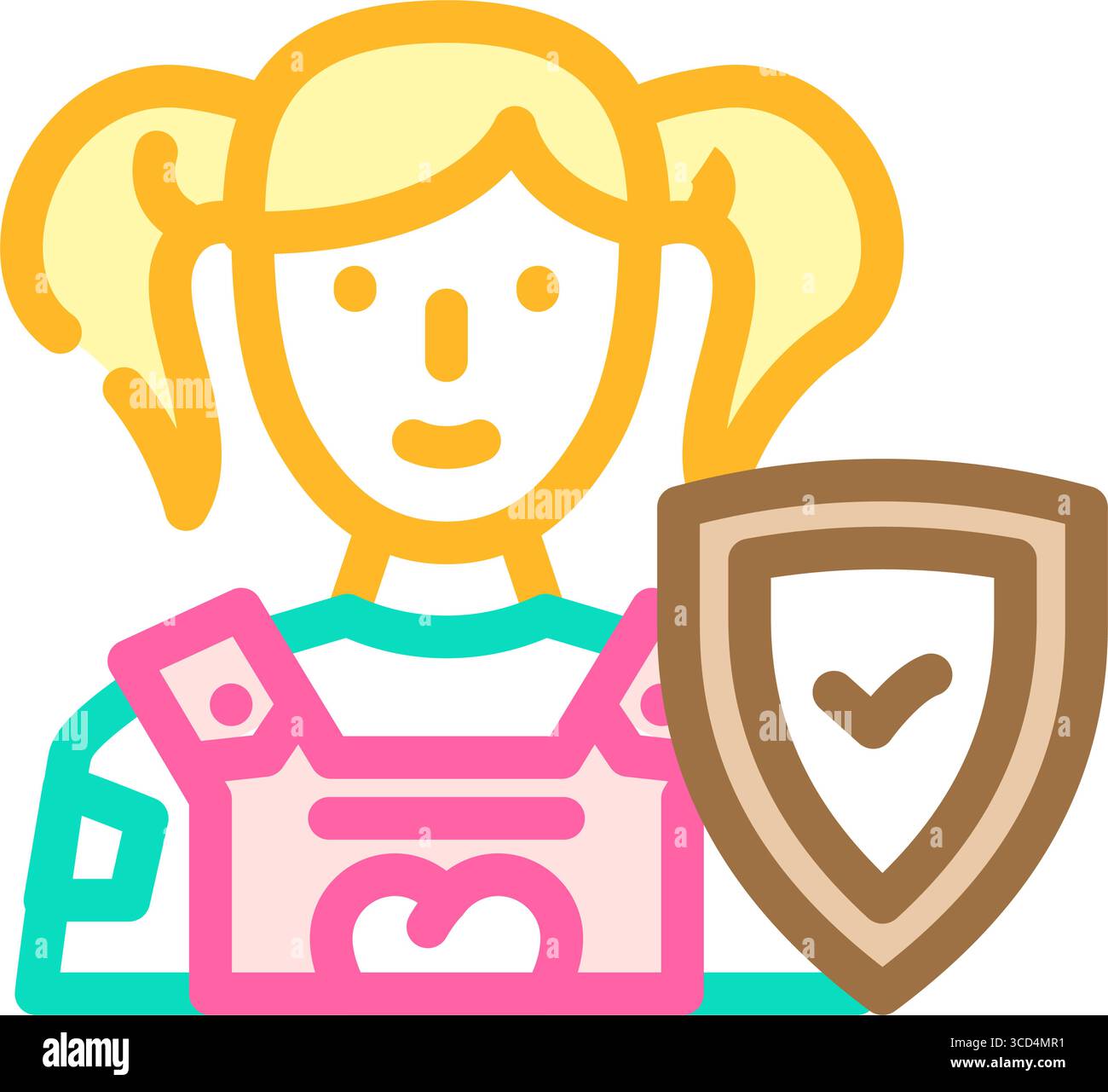 child safe color icon vector illustration Stock Vector Image & Art - Alamy