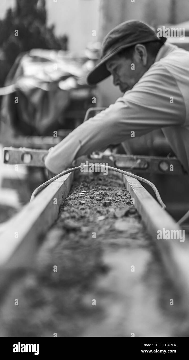 Contractor in work Black and White Stock Photos & Images - Alamy