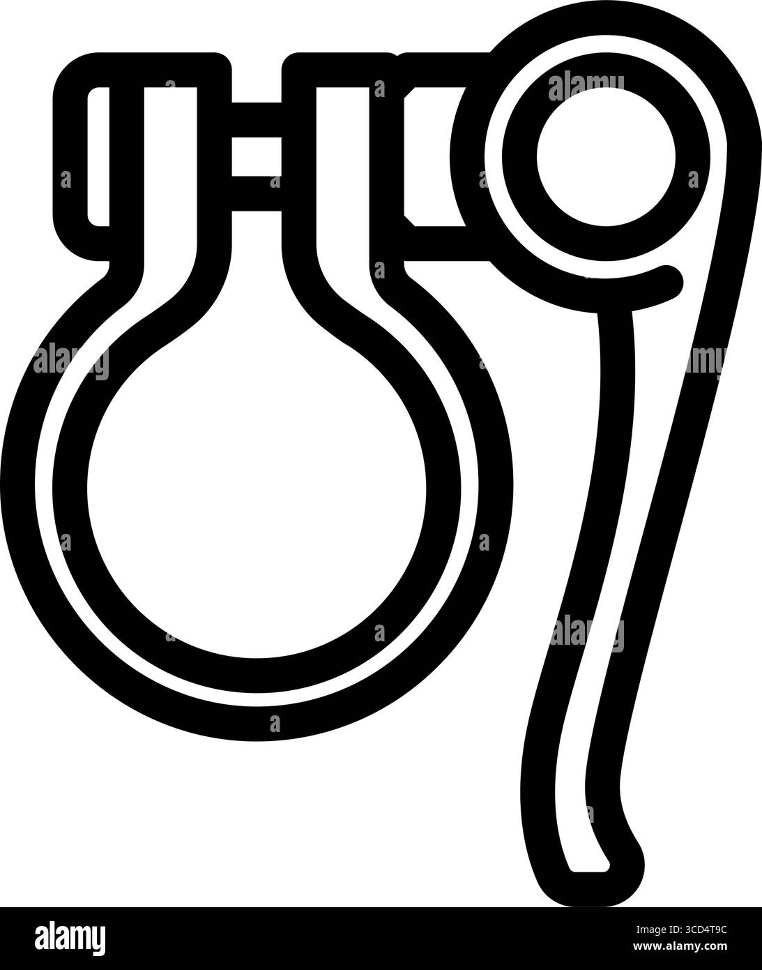 auto locking line icon vector illustration Stock Vector Image & Art - Alamy