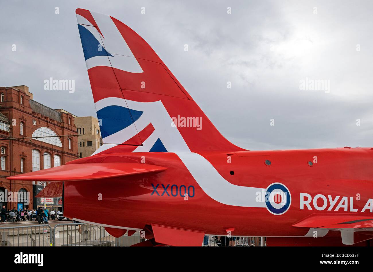 Red Arrows Hawk jet at Blackpool Air Show 2025 Stock Photo - Alamy