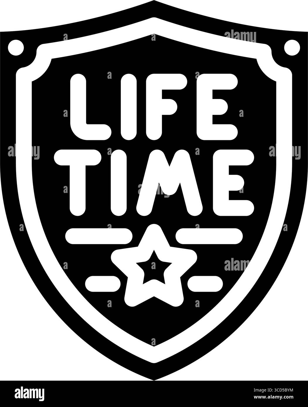 lifetime warranty glyph icon vector illustration Stock Vector Image ...