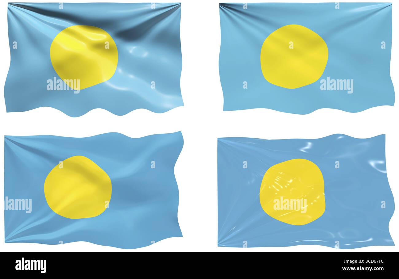 Great Image of the Flag of Palua Stock Photo - Alamy