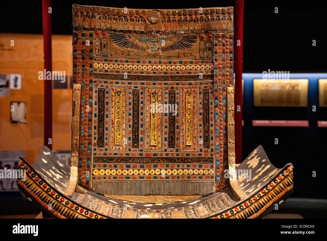 Ceremonial Golden Throne Of Tutankhamun, Luxurious Armchair Pf Pharaoh ...