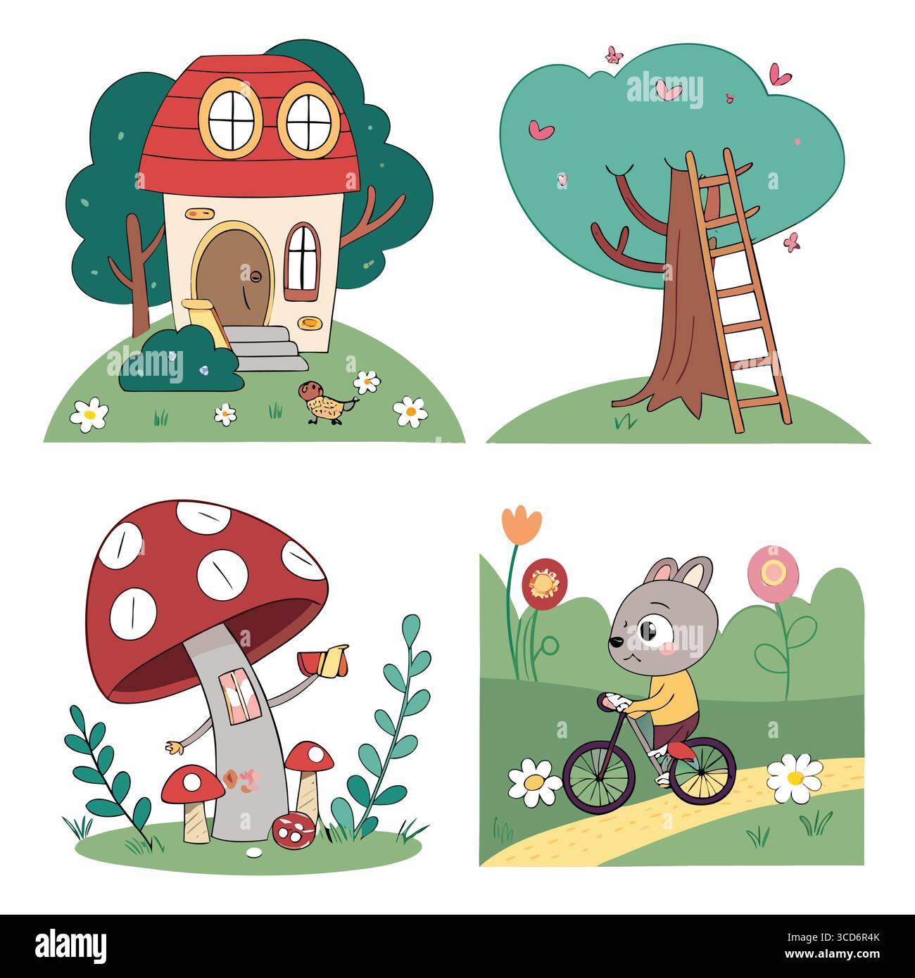 Whimsical fantasy house Cut Out Stock Images & Pictures - Alamy