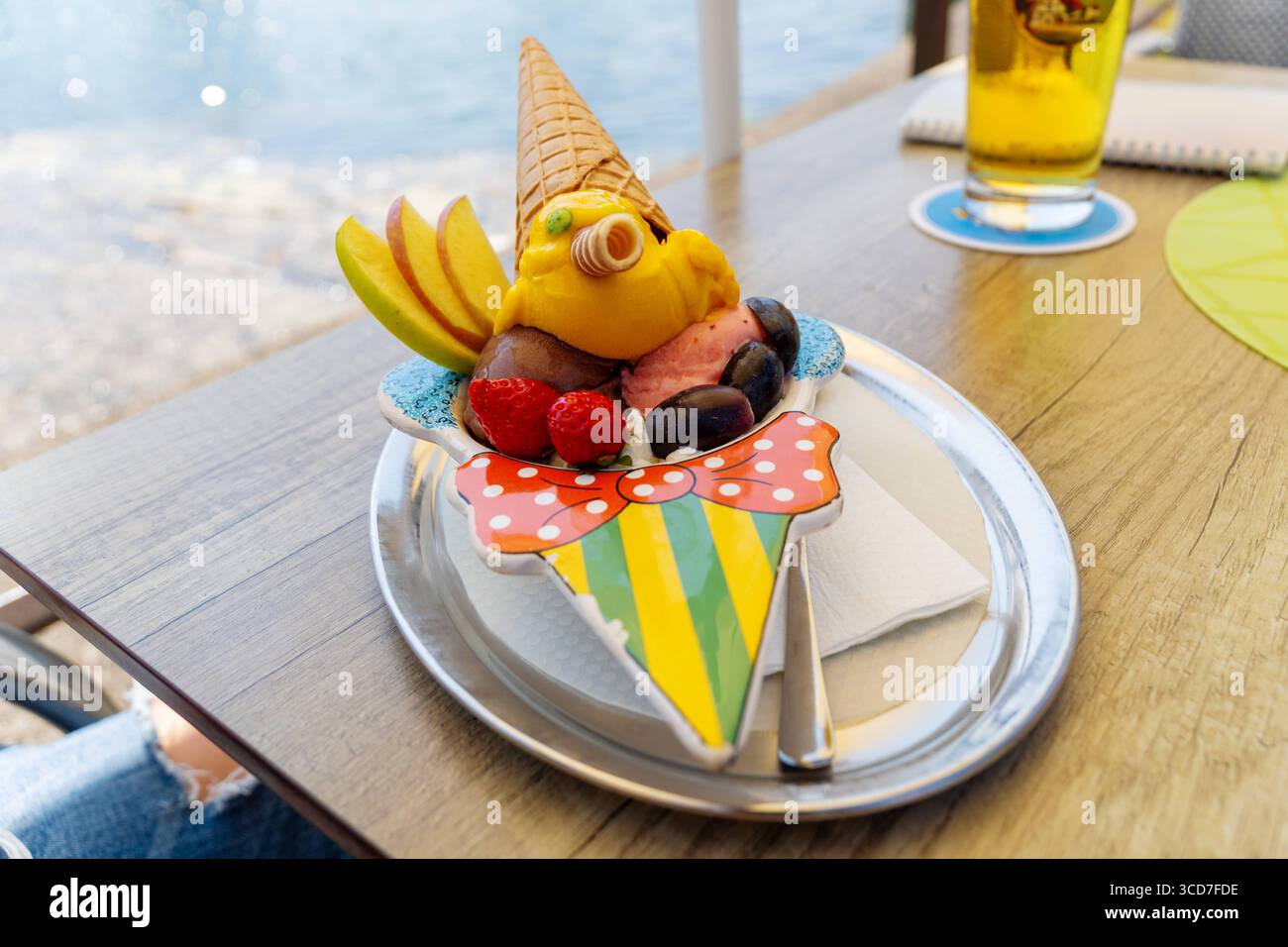 Lindau, Bavaria, Germany - August 11, 2025: Summery children s cup ...