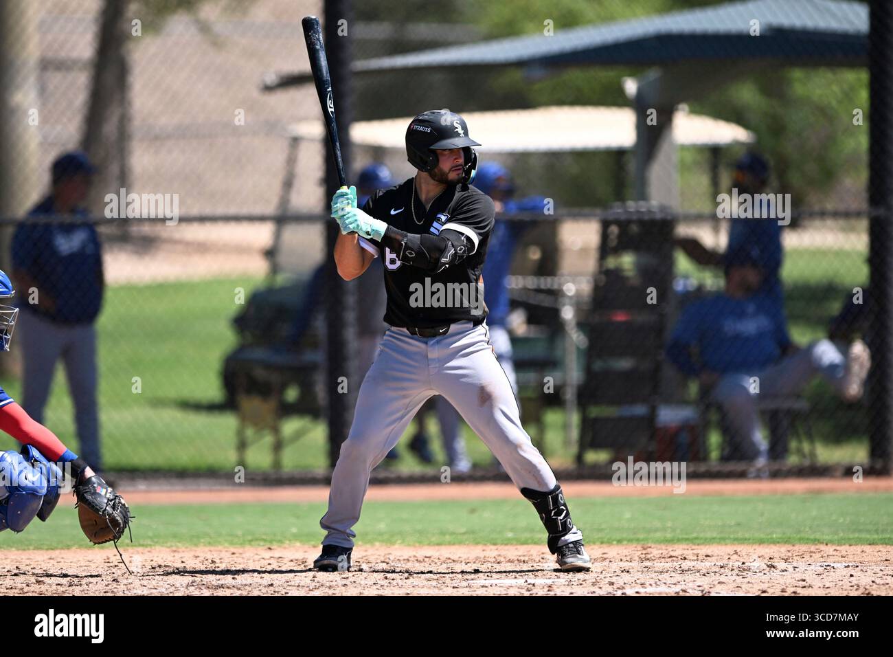 Rylan Galvan (6) of the Chicago White Sox at bat during a Bridge League ...