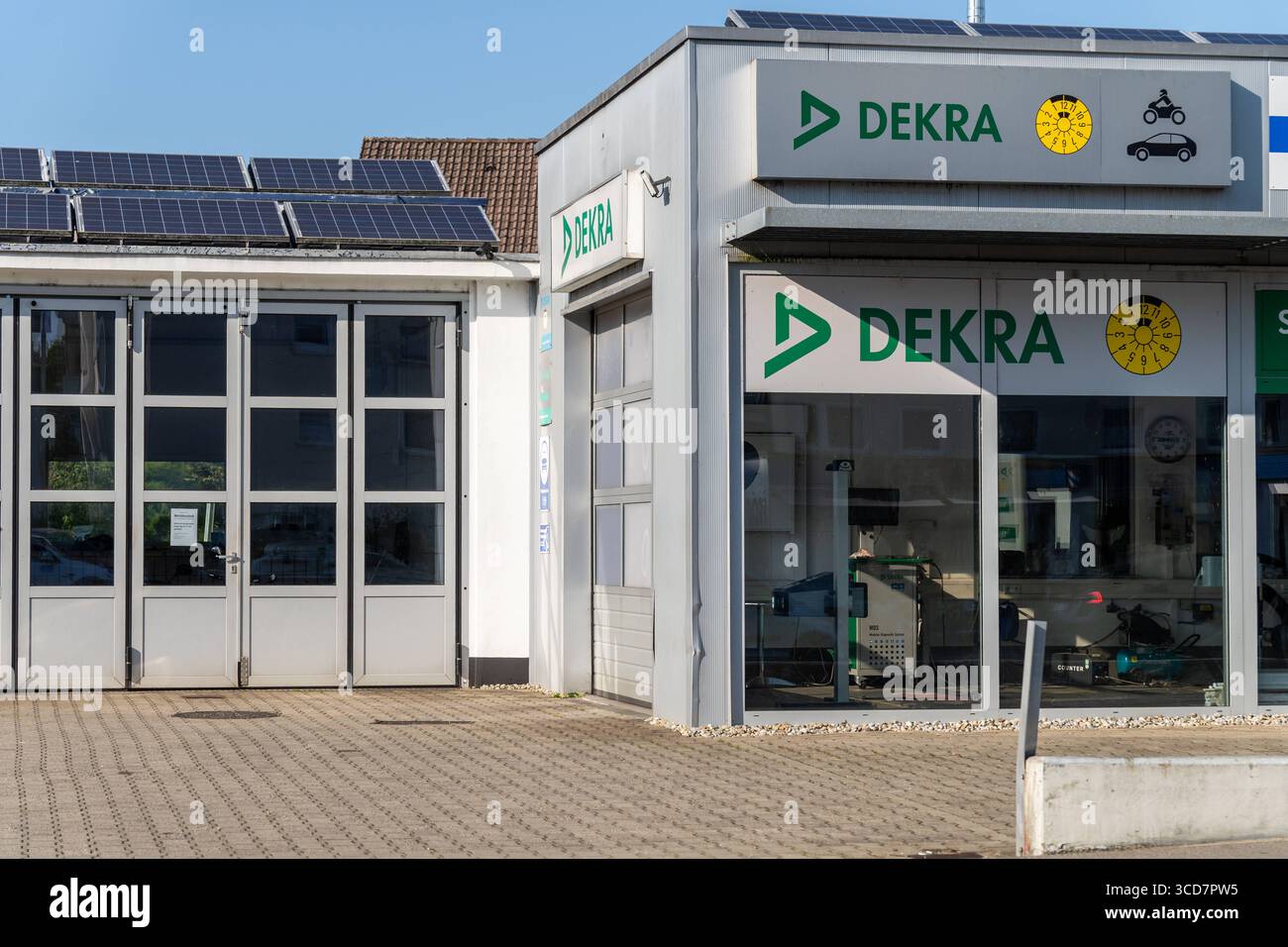 Lindau, Bavaria, Germany - August 11, 2025: DEKRA vehicle inspection ...