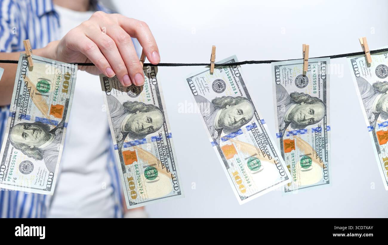A symbolic representation of money laundering with United States ...