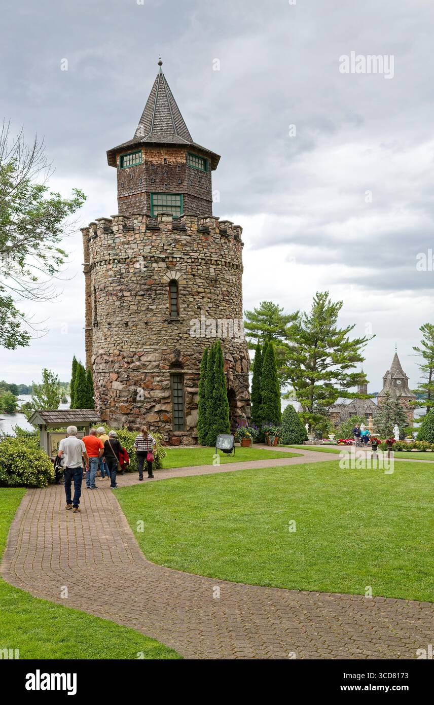 Boldt Castle, The Dove-Cote, The Hennery, 60 foot stone tower, turret ...