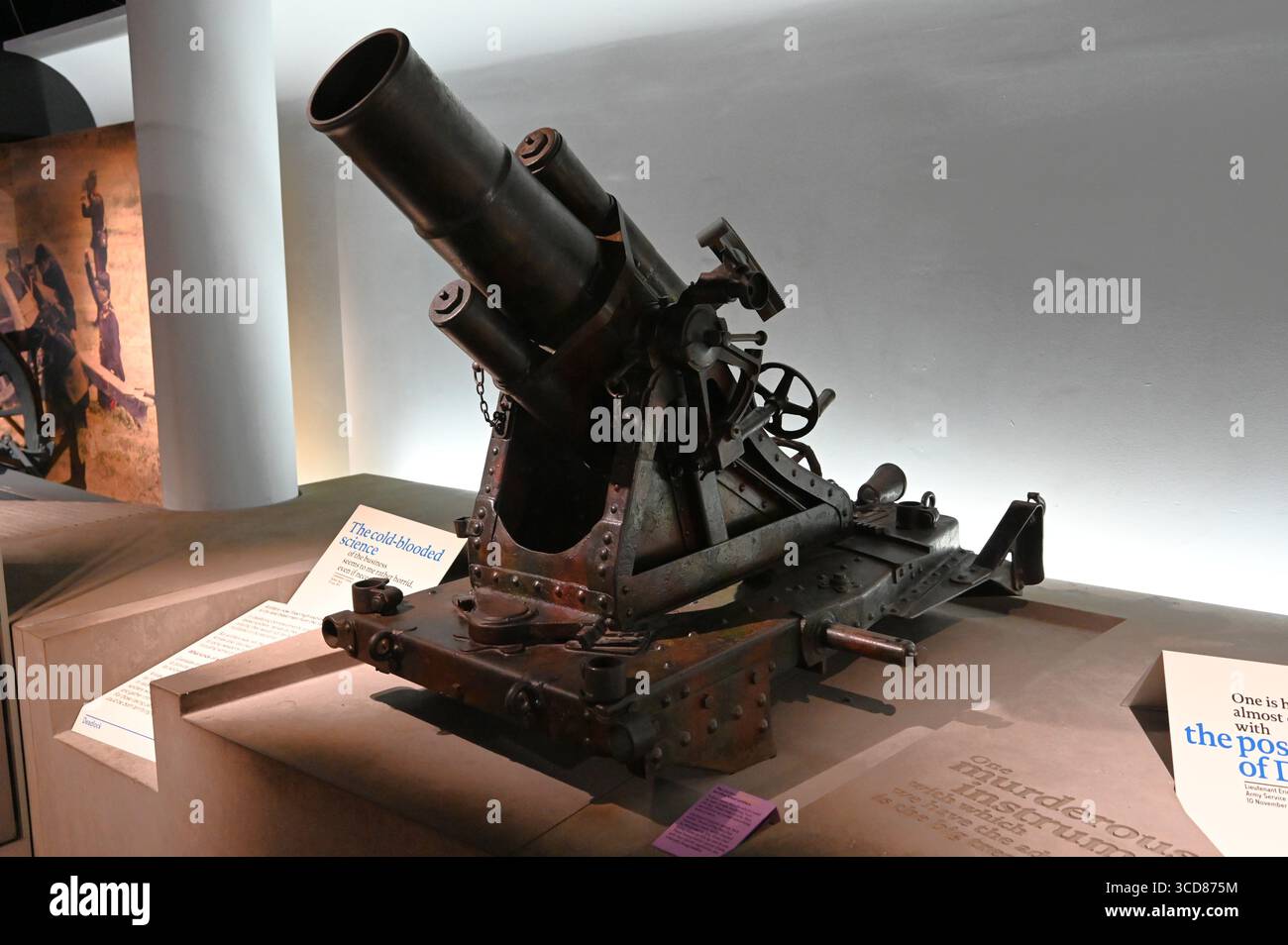 25 cm Minenwerfer (Heavy Trench Mortar at the Imperial War Museum in ...