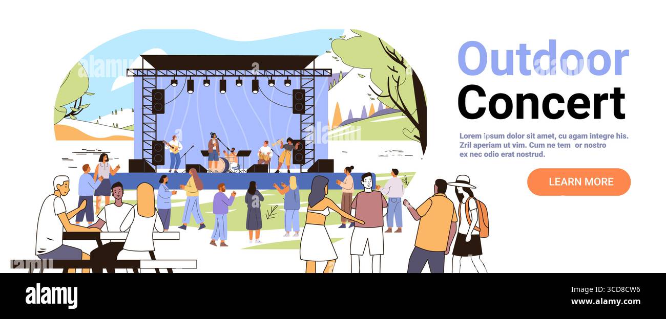 Concert stage daytime Cut Out Stock Images & Pictures - Alamy