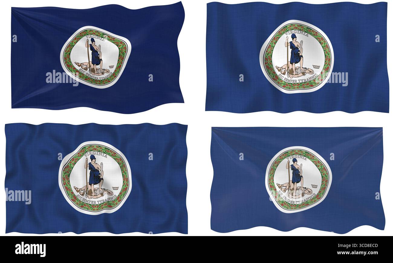 Great Image of the Flag of Virginia Stock Photo - Alamy