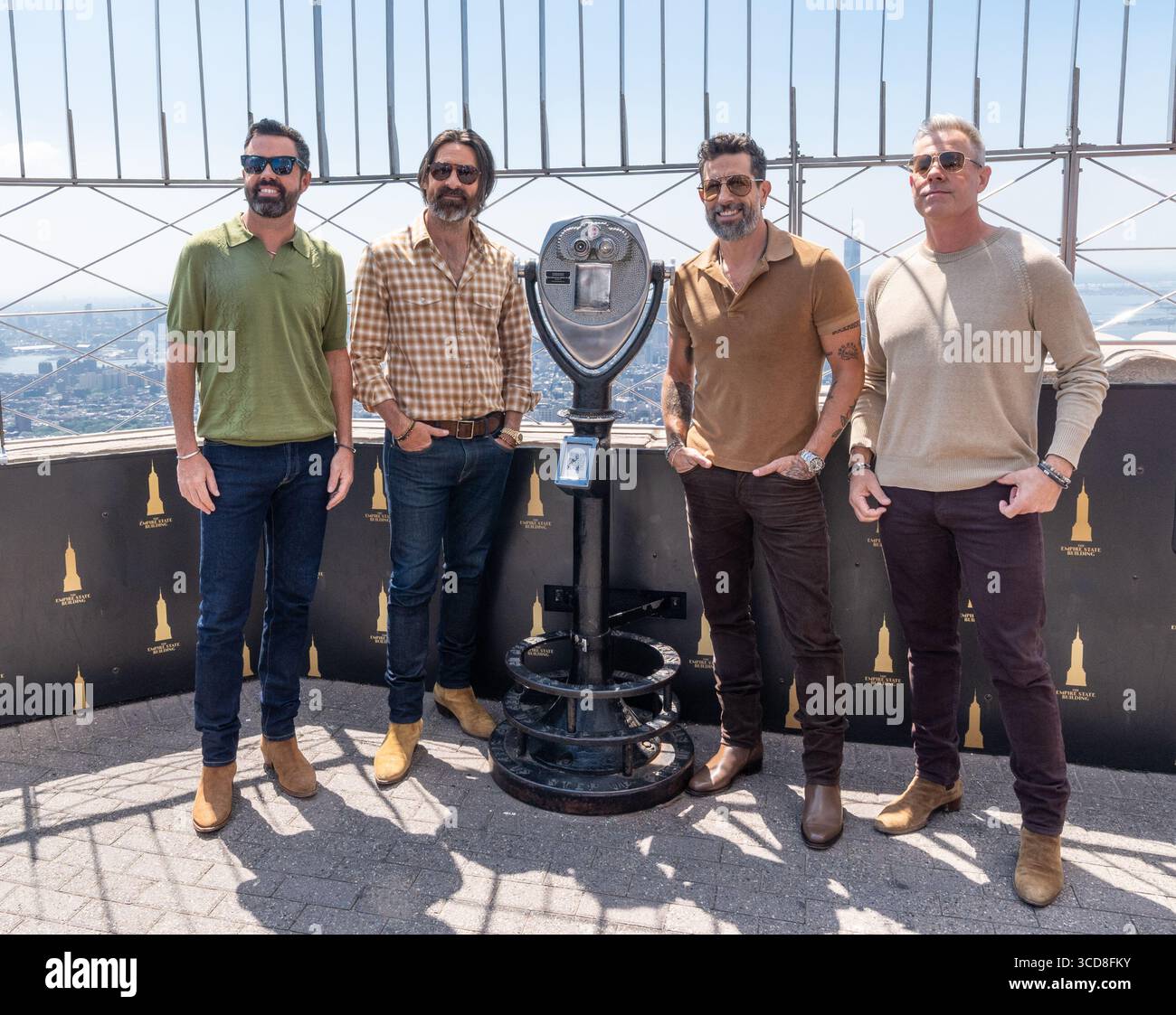 New York, NY, August 12, 2025: Brad Tursi, Geoff Sprung, Matthew Ramsey ...