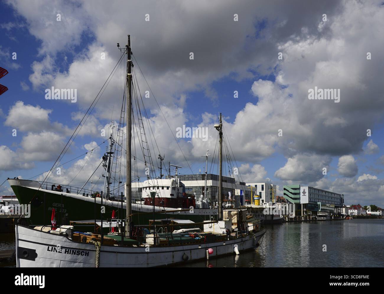 Historical Ships in the Fishing Port of Bremerhaven, Germany ...