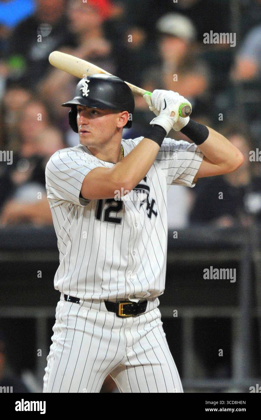 CHICAGO, IL - AUGUST 11: Colson Montgomery #12 of the Chicago White Sox ...