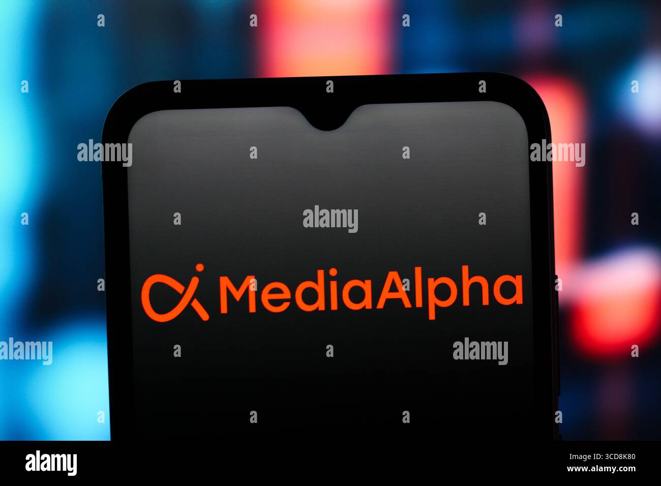 August 12, 2025, Canada: In this photo illustration, the MediaAlpha ...