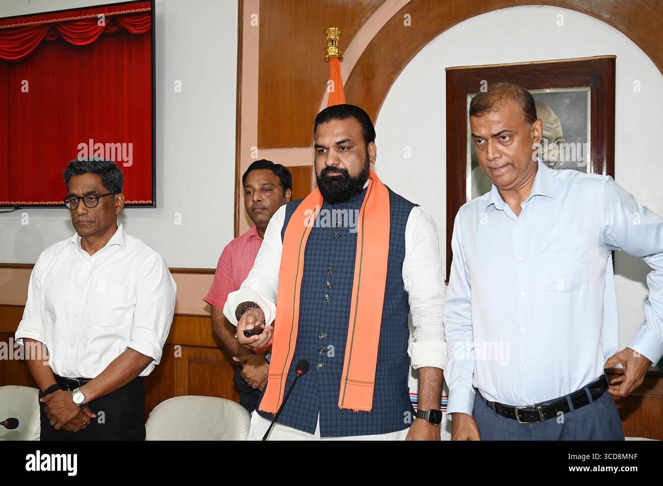 PATNA, INDIA - AUGUST 12: Bihar Deputy Chief Minister Samrat Choudhary ...