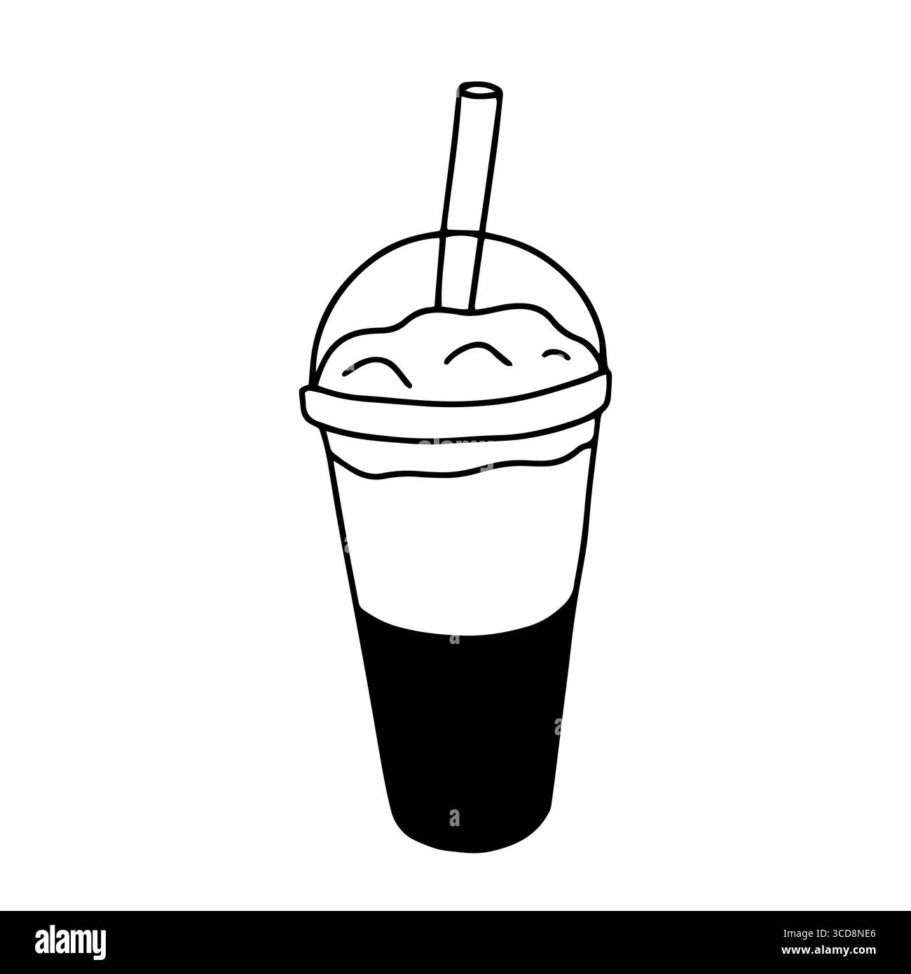 Doodle frappuccino hand drawn sketch Stock Vector Image & Art - Alamy